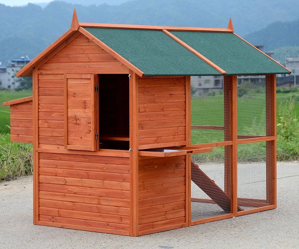 Two Storey Chicken Coop with Large Run – Pepperwood Pets