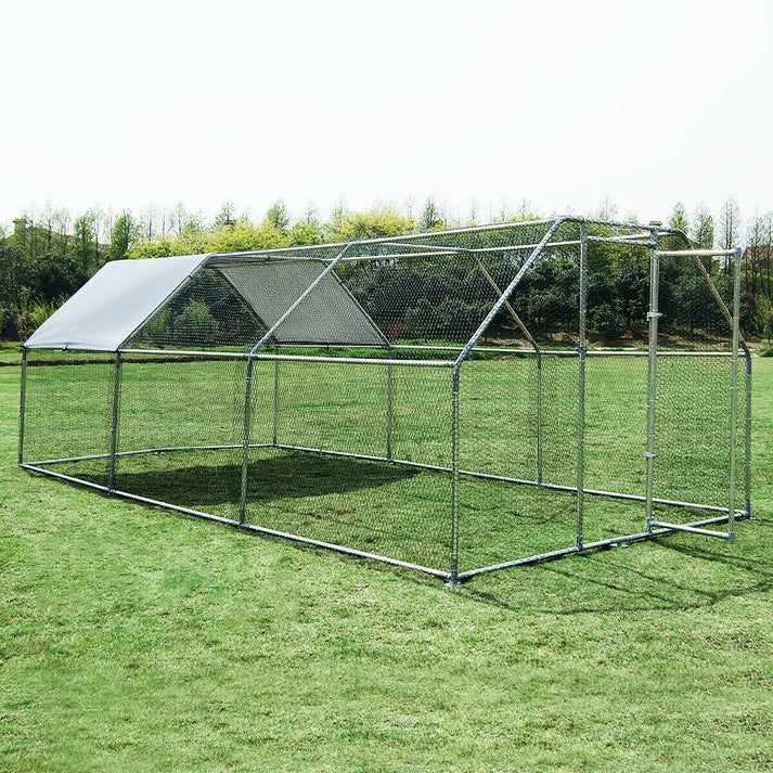 Chicken Coops Australia | Metal Chicken Cage | 5.7m x 2.8m Walk-In Run ...